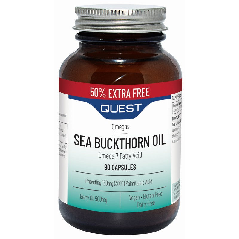 Quest Sea Buckthorn Oil (Extra Fill) 60+30 Capsules – Zen Health Foods