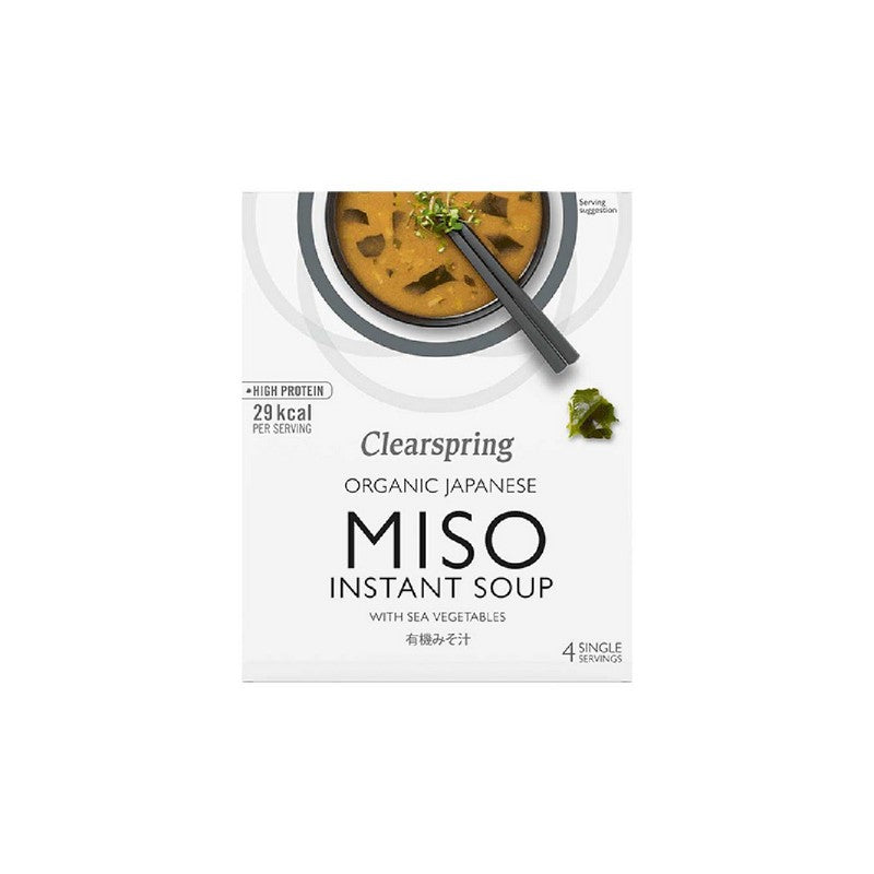 Clearspring Instant Miso Soup with Sea Vegetable 4 x 10g – Zen Health Foods